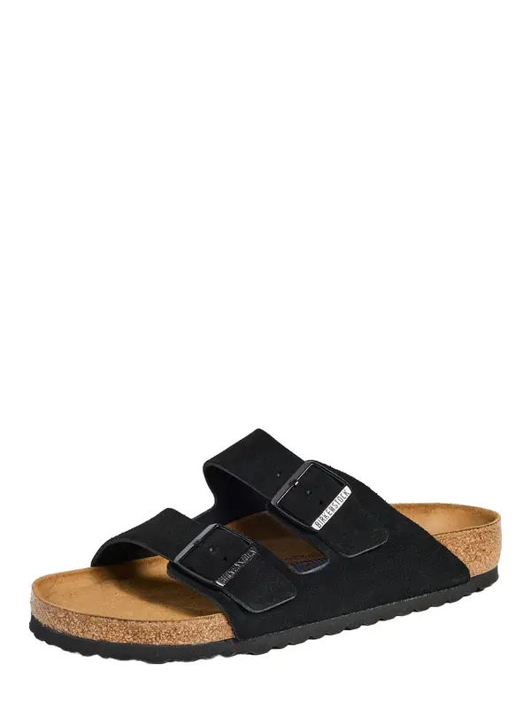BIRKENSTOCK Arizona Soft Footbed Sandals - Black