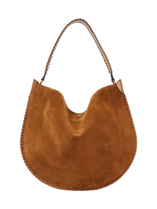 Isabel Marant Oskan Braided Suede Shoulder Bag - Brown