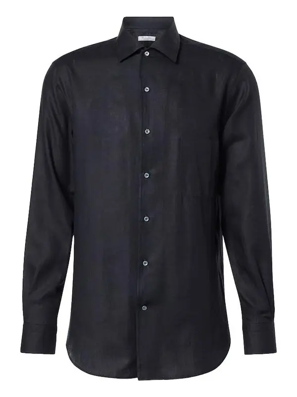 Loro Piana André Linen Shirt - Blue
