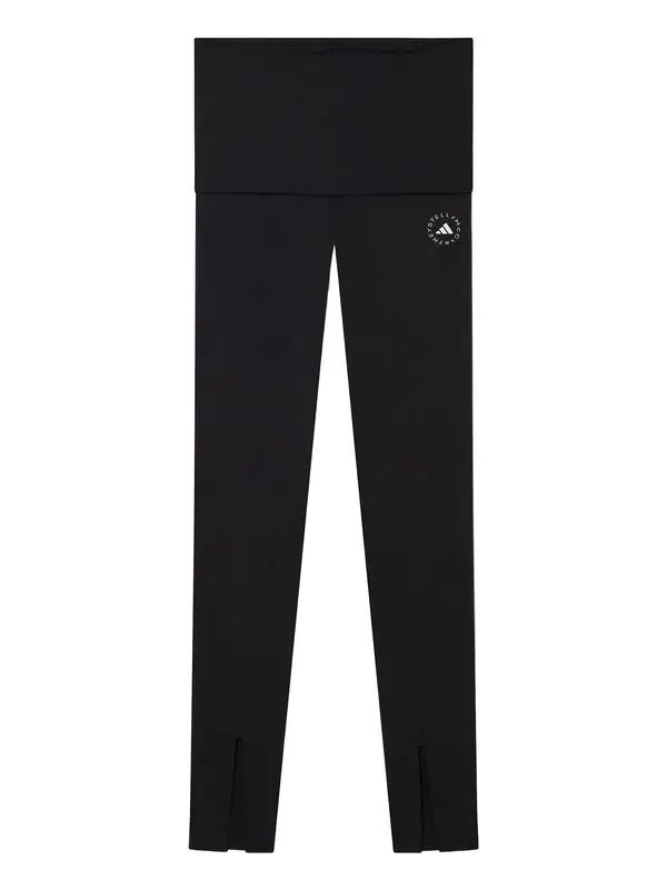 Stella McCartney Truestrength Split Cuff Yoga Leggings - Black