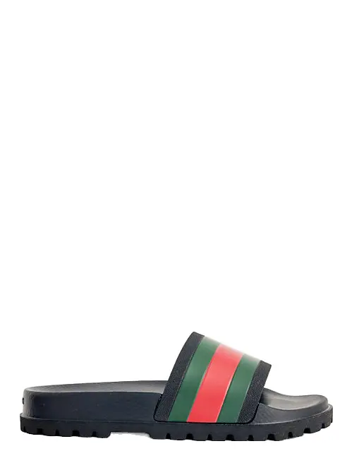Gucci Pursuit Treck Rubber Slides - Nero Vrv
