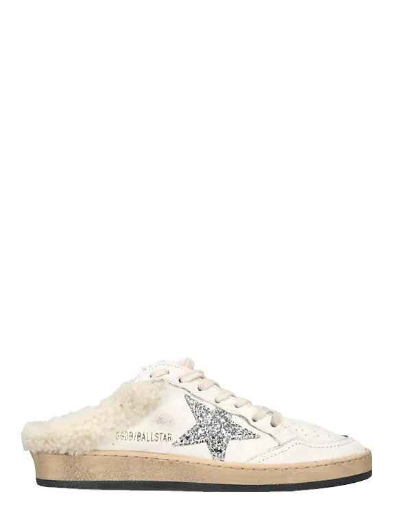 GOLDEN GOOSE Ballstar Sabots Leather-blend Trainers - White/oth