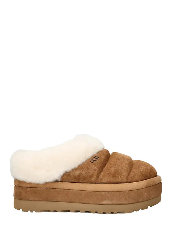 UGG Logo-embroidered Suede Slippers - Tan
