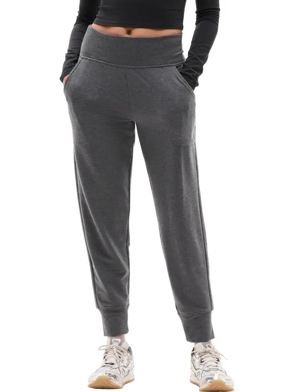 Athleta Coaster Luxe High Rise Jogger - Charcoal Grey Heather