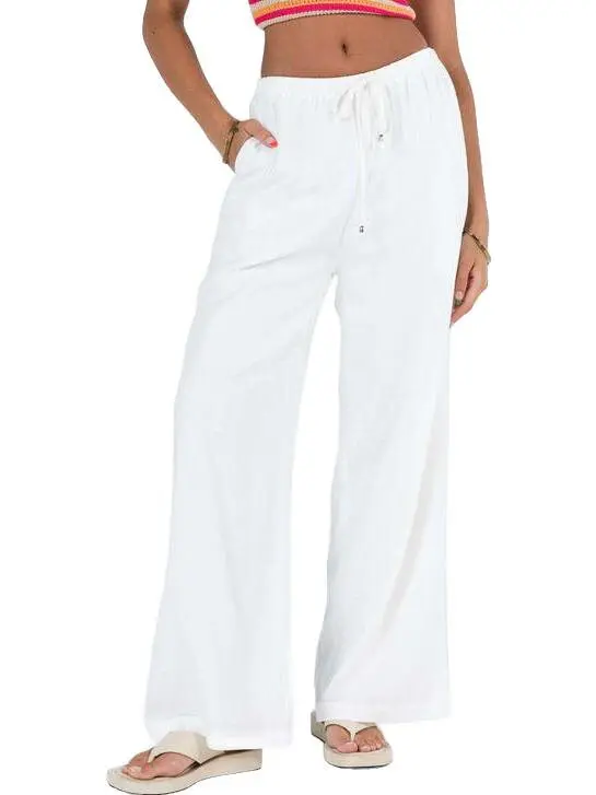 Princess Polly Ogilvie Wide Leg Pants - White
