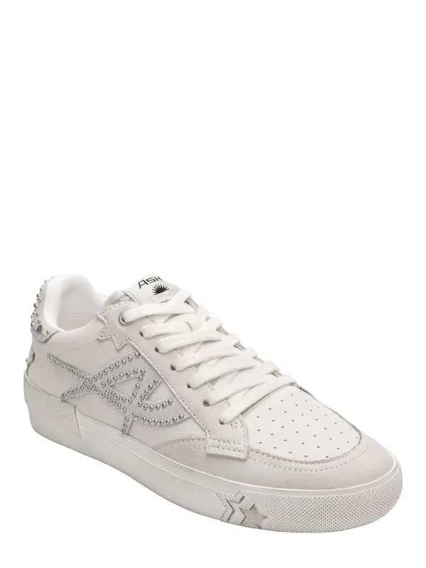 Ash Moonlight Stud Sneakers - Beige/white/grey