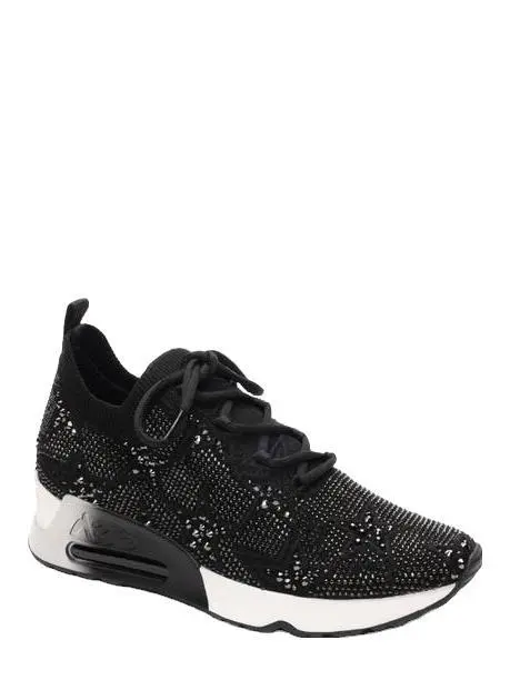 Ash Lucky Shine Knit Sneakers - Black