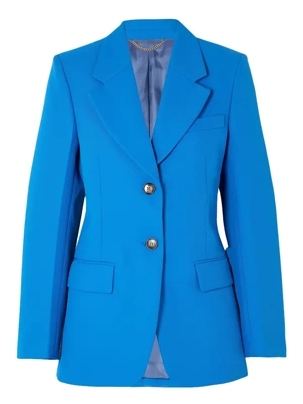 Victoria Beckham Drill Blazer - Blue