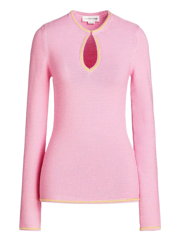 Victoria Beckham Cotton-blend Top - Pink
