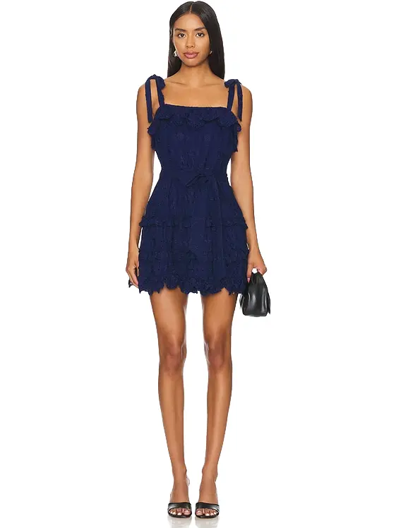 Yumi Kim Amira Mini Dress - California Eyelet Navy