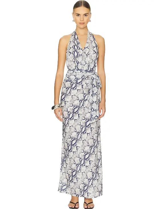 Superdown Cynthia Maxi Dress - Snake Multi
