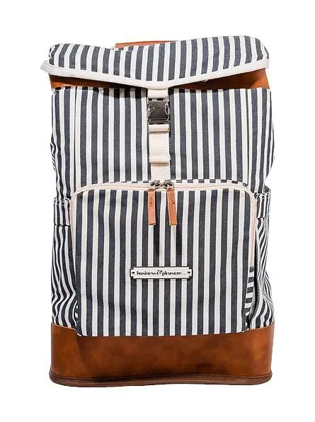 BUSINESS & PLEASURE Backpack Cooler - Laurens Navy Stripe