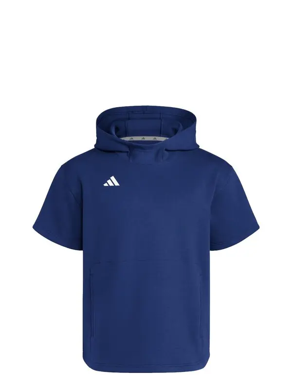 Adidas Dugout Short Sleeve Hoodie - Team Navy