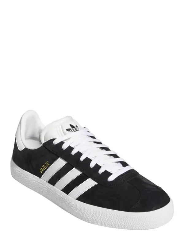 Adidas Gazelle Adv Sneakers - Core Black / Cloud White / Gold Metallic