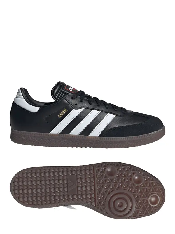 Adidas Samba Indoor Soccer Shoes - Core Black / Cloud White / Vivid Red