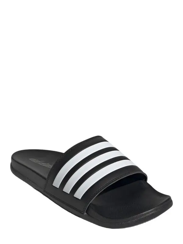 Adidas Adilette Comfort Slides - Core Black / Cloud White / Core Black