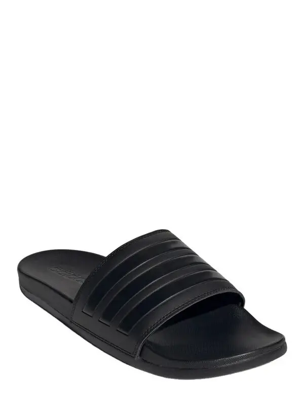Adidas Adilette Comfort Slides - Core Black / Core Black / Core Black