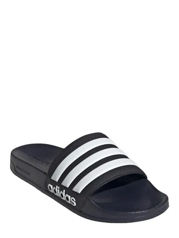 Adidas Adilette Shower Slides - Legend Ink / Cloud White / Legend Ink