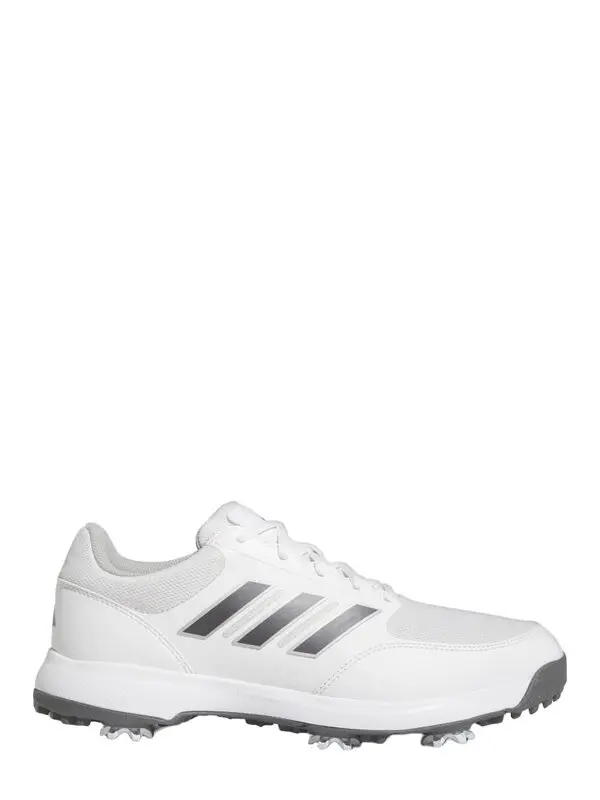 Adidas Tech Response 3.0 Golf Shoes - Cloud White / Dark Silver Metallic / Silver Metallic