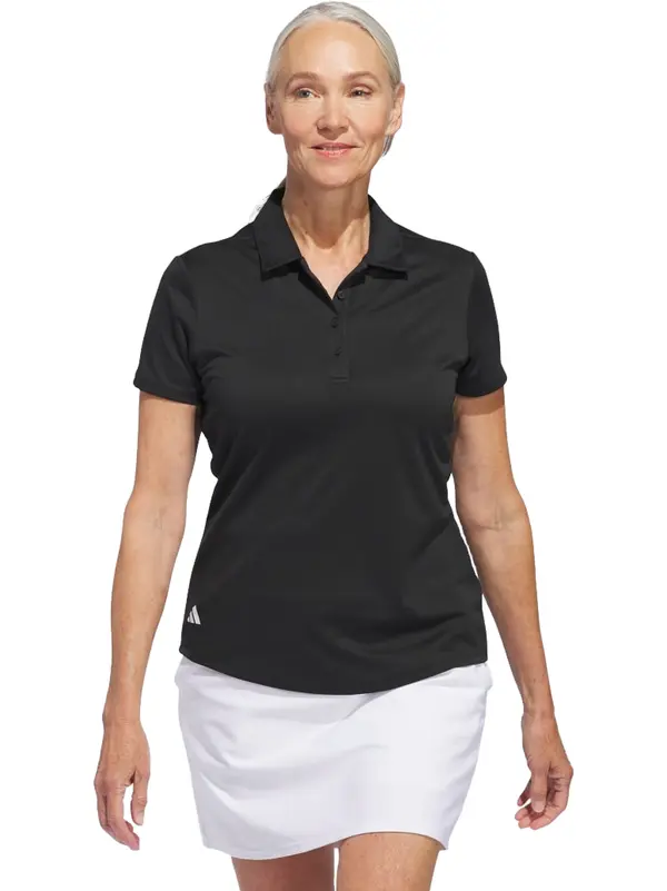 Adidas Solid Performance Polo Shirt - Black