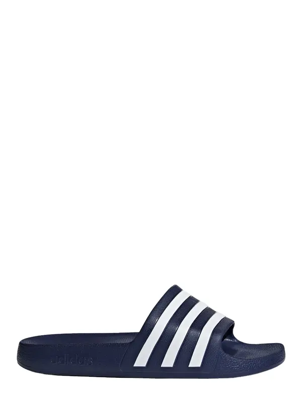 Adidas Adilette Aqua Slides - Dark Blue / Cloud White / Dark Blue
