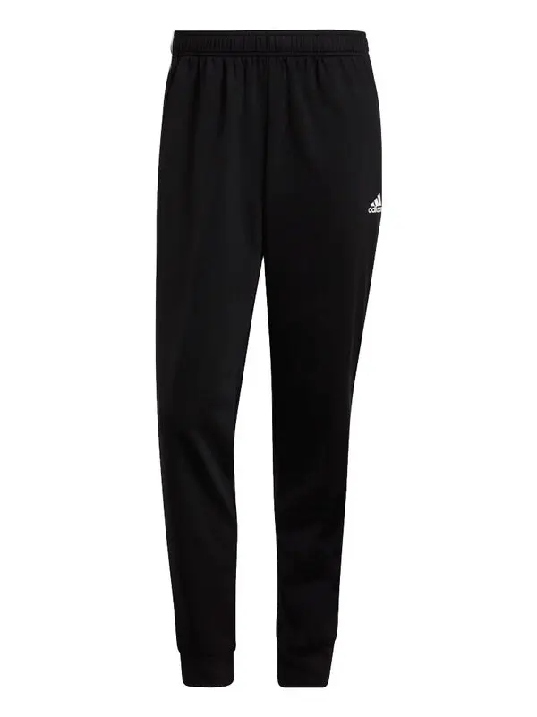 Adidas Essentials Warm-up Tapered 3-stripes Track Pants - Black / White