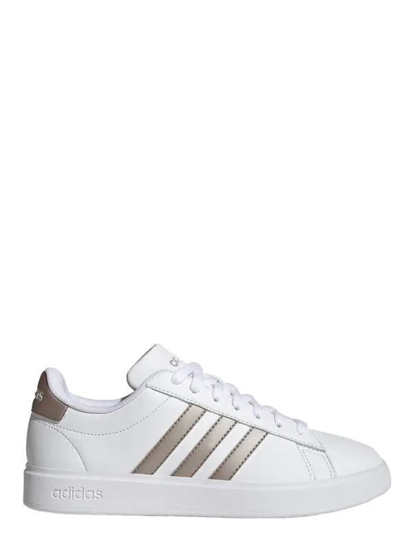 Adidas Grand Court Sneakers - Cloud White / Platinum Metallic / Platinum Metallic