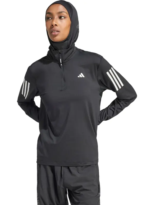 Adidas Own The Run Half-zip Jacket - Black