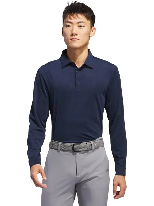 Adidas Long Sleeve Polo Shirt - Collegiate Navy