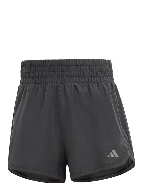 Adidas Pacer Training 3-stripes Woven High-rise Shorts - Black