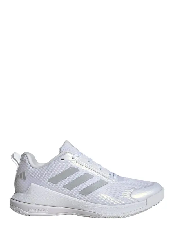 Adidas Novaflight 2 Indoor Sneakers - Cloud White / Silver Metallic / Cloud White