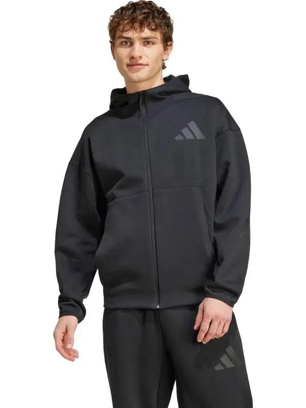 Adidas Z.n.e. Full-zip Hooded Track Jacket - Black