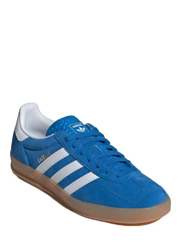 Adidas Gazelle Indoor Shoes - Blue Bird / Cloud White / Gum