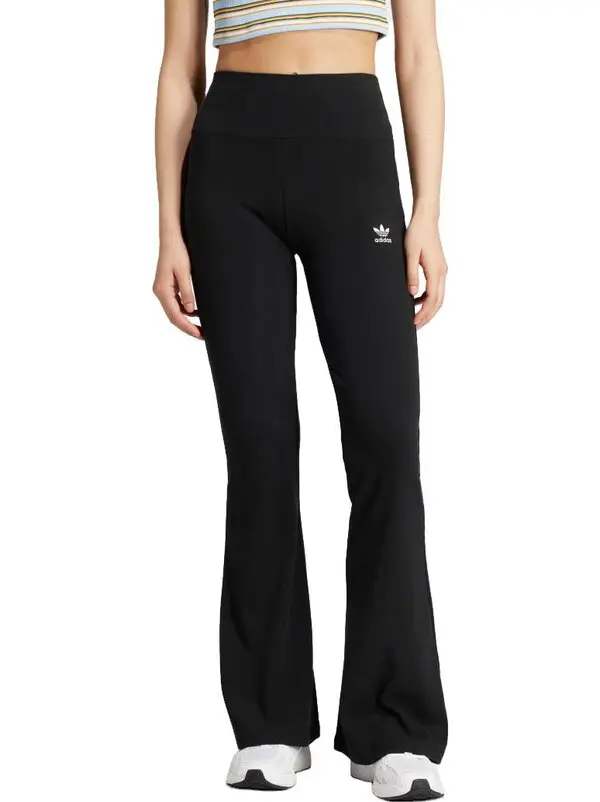 Adidas Essentials Rib Flared Leggings - Core Black