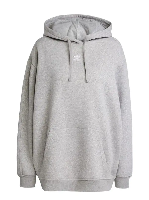 Adidas Essentials Oversized Fleece Hoodie - Medium Grey Heather