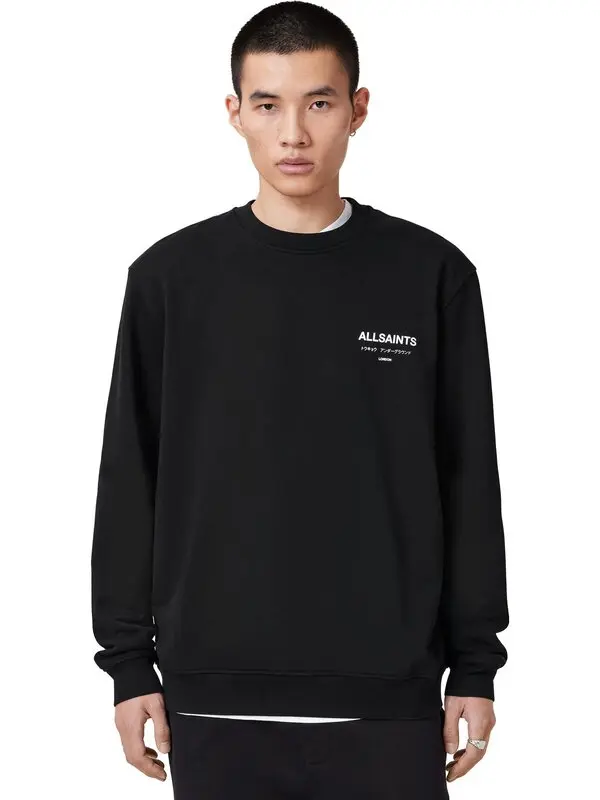 ALLSAINTS Underground Relaxed-fit Sweatshirt - Black