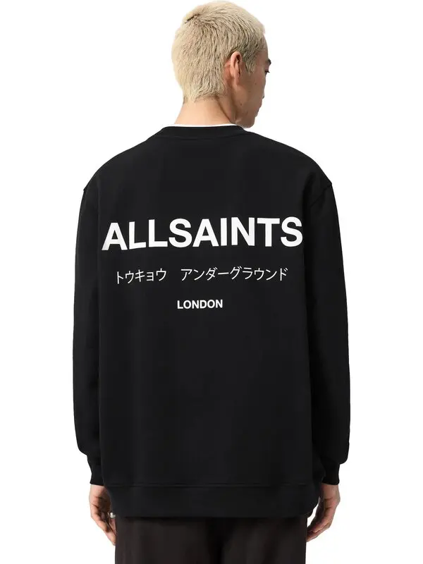 ALLSAINTS Underground Relaxed-fit Sweatshirt - Black