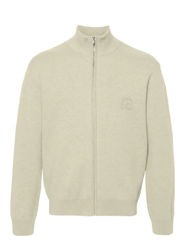 Nanushka Zip-up Merino Cardigan - Neutrals