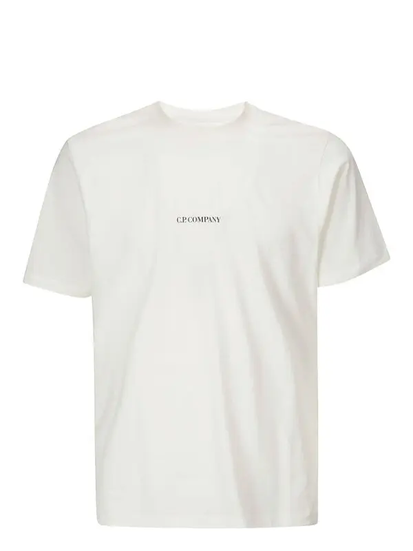 C.P. COMPANY Logo-print Cotton T-shirt - White