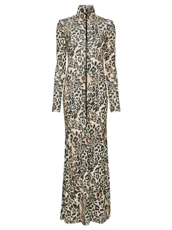 Nanushka Leopard-print Maxi Dress - Neutrals