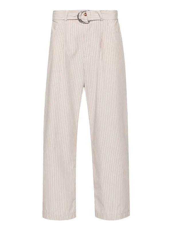 Nanushka Ferre Pinstriped Trousers - Brown
