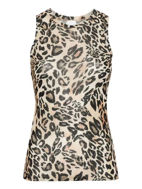 Nanushka Anneke Leopard-print Tank Top - Black