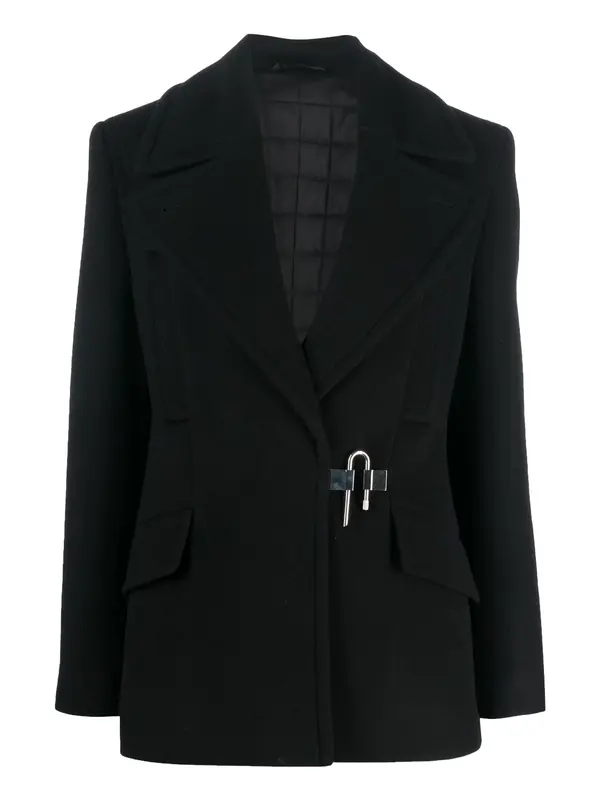 Givenchy Double-breasted Wool Blazer - Black