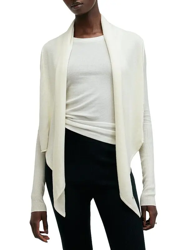 ALLSAINTS Wasson Pirate Wool Cardigan - Chalk White