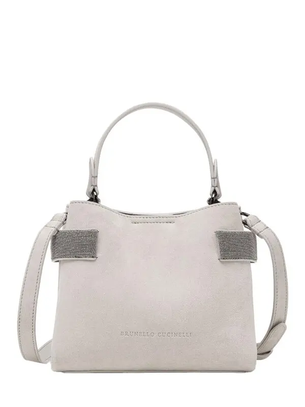 Brunello Cucinelli Small Essence Tote Bag - Grey