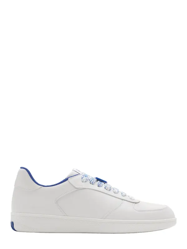 Burberry Terrace Leather Sneakers - White