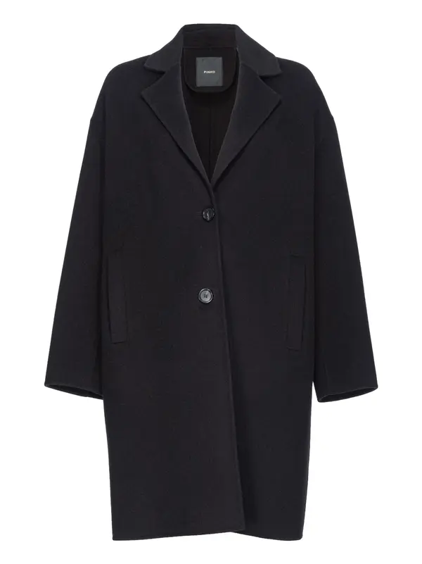 Pinko Cacciavite Single-breasted Coat - Black