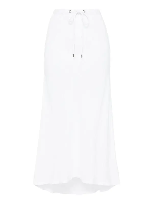 JAMES PERSE Linen Midi Skirt - White
