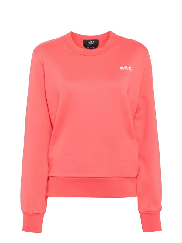 A.p.c. Logo-print Sweatshirt - Pink