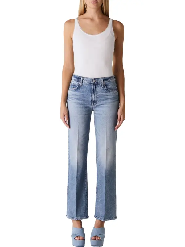 MOTHER The Kick It Wide-leg Jeans - Blue
